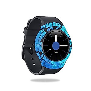 MightySkins Skin Compatible with Samsung Gear S2 3G - Blue Skulls | Protective, Durable, and Unique Vinyl Decal wrap Cover | Easy to Apply, Remove, and Change Styles | Made in The USA