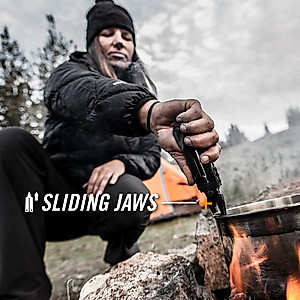 Gerber Gear Multi-Plier 600 Needle Nose Pliers Set Multi-Tool - 14-in-1 EDC Gear Multi-Tool Knife with Protective Sheath - Survival Gear and Equipment - Black