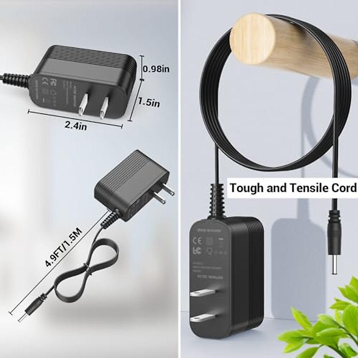 5 V Power Supply for Remington Shaver Charger Cord for Remington Beard Trimmer PG6025 PG250 PG525 PG6145 PG6155 PG6135 PG6015 PG6060 MB4040 MB4045 Shaver for Men Charger for Remington Replacement