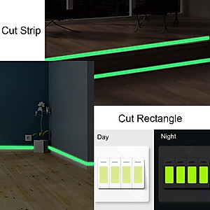 Glow in The Dark Sticker A5 Paper 5pcs a Pack Self-Adhesive Photoluminescent Vinyl DIY Cut Glowing Stars and Moon Animals for Ceiling and Wall Decals, Perfect for Kids Bedding Room Party Birthday Gift