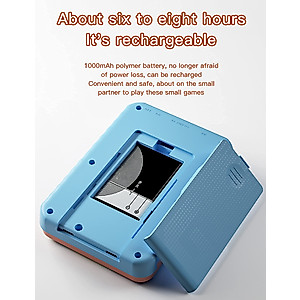 Retro Handheld Game Console AKKWEOP with 500 Classical FC Games-3.0 Inches Screen Portable Video Game Consoles Video Games Support for Connecting TV & Two Players for Kids Adults (Gray)