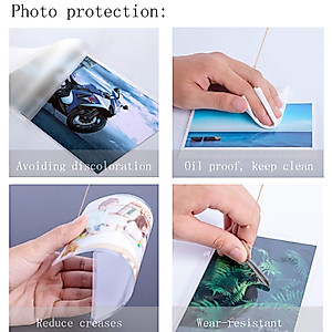 Heroad Brand 17.7'' x 5ft Clear Contact Paper Shelf and Drawer Liner Clear Glossy Self-Adhesive Film Cover Removable Protective Film Clear Contact Paper for Shelves Kitchen Cabinets Clear Shelf Liners