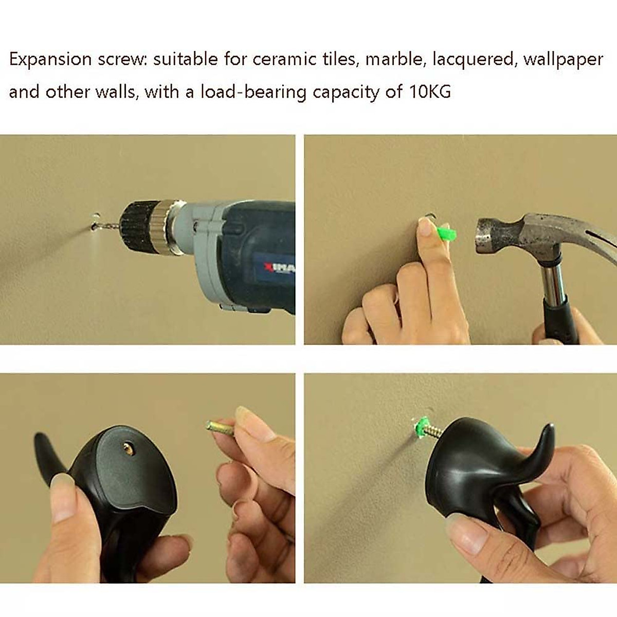 Dog Tail Hooks,Wall Mounted Dog Butt Hook Door Hanger, Hat Coat Key Leash Towel Hanger, Key Holder for Wall Rustic Decor Dog Lovers Gifts(Pink)