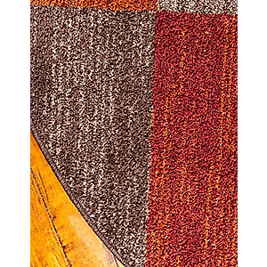 Unique Loom Autumn Collection Area Rug - Providence (5' 1" Round, Multi/ Beige)
