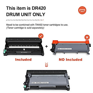 v4ink Compatible Drum Unit Replacement for Brother DR420 to use for HL-2240 HL-2240D HL-2270DW HL-2280DW MFC-7360N MFC-7460DN MFC-7860DW Brother IntelliFax-2840 2940 DCP-7060D DCP-7065DN Printer