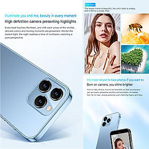 SOYES XS15 Mini Smartphone 3.0 Inch 3G WCDMA MTK6580 Quad Core Android 8.1 Mobile Phone WiFi GPS 2GB RAM 16GB ROM Dual Sim Google Play Cute Card Cellphone (Blue)