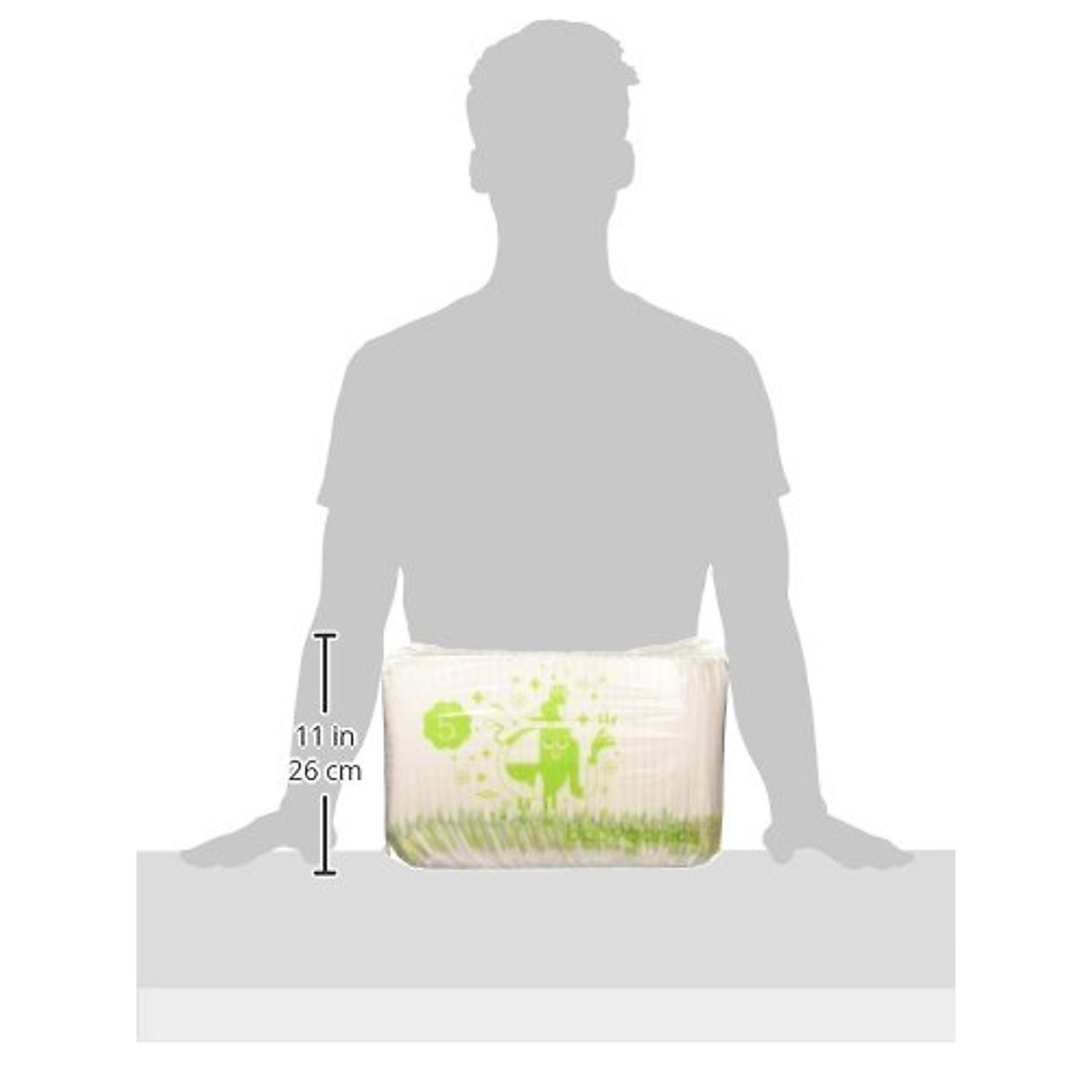 Babyganics Size 5, 136 count, Absorbent, Unscented, Made without Chlorine, Latex