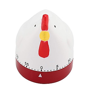 Alinory Chicken Timer, Lovely Chicken Timer Mechanical Kitchen Cooking Alarm Clock for Home Decor Timing Reminder