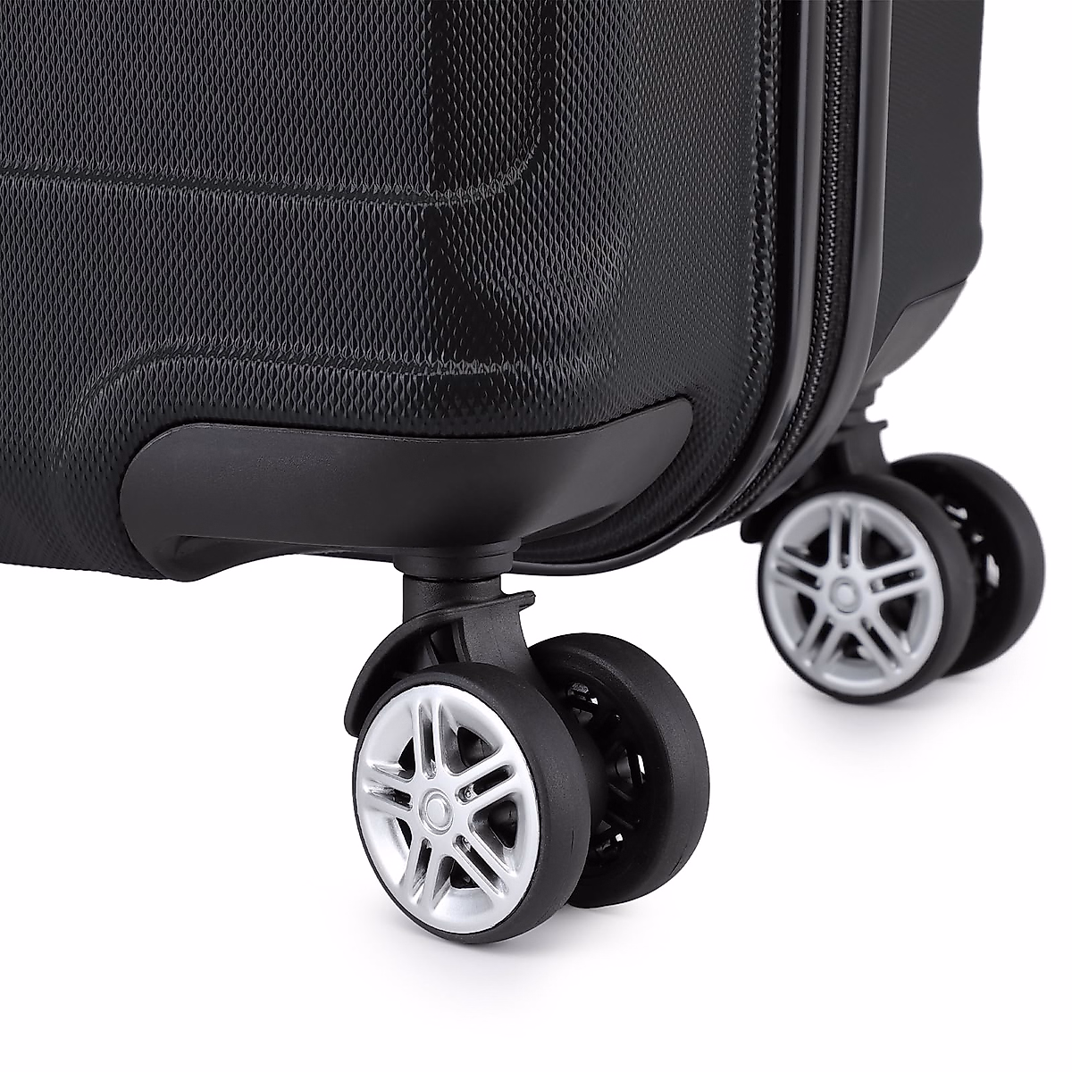 Kono 3 Piece Luggage Sets Expandable(only 28") Lightweight with Spinner Wheels TSA Lock Hardside Travel Rolling Suitcases 20in 24in 28in Carry on Black