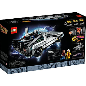 LEGO Icons Back to The Future Time Machine 10300, Model Car Building Kit Based on The Delorean from The Iconic Movie, Perfect Build for Teens and Adults Who Love to Create