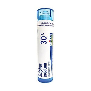 Boiron Sulphur Iodatum 30C, 80 Pellets, Homeopathic Medicine for Runny Nose