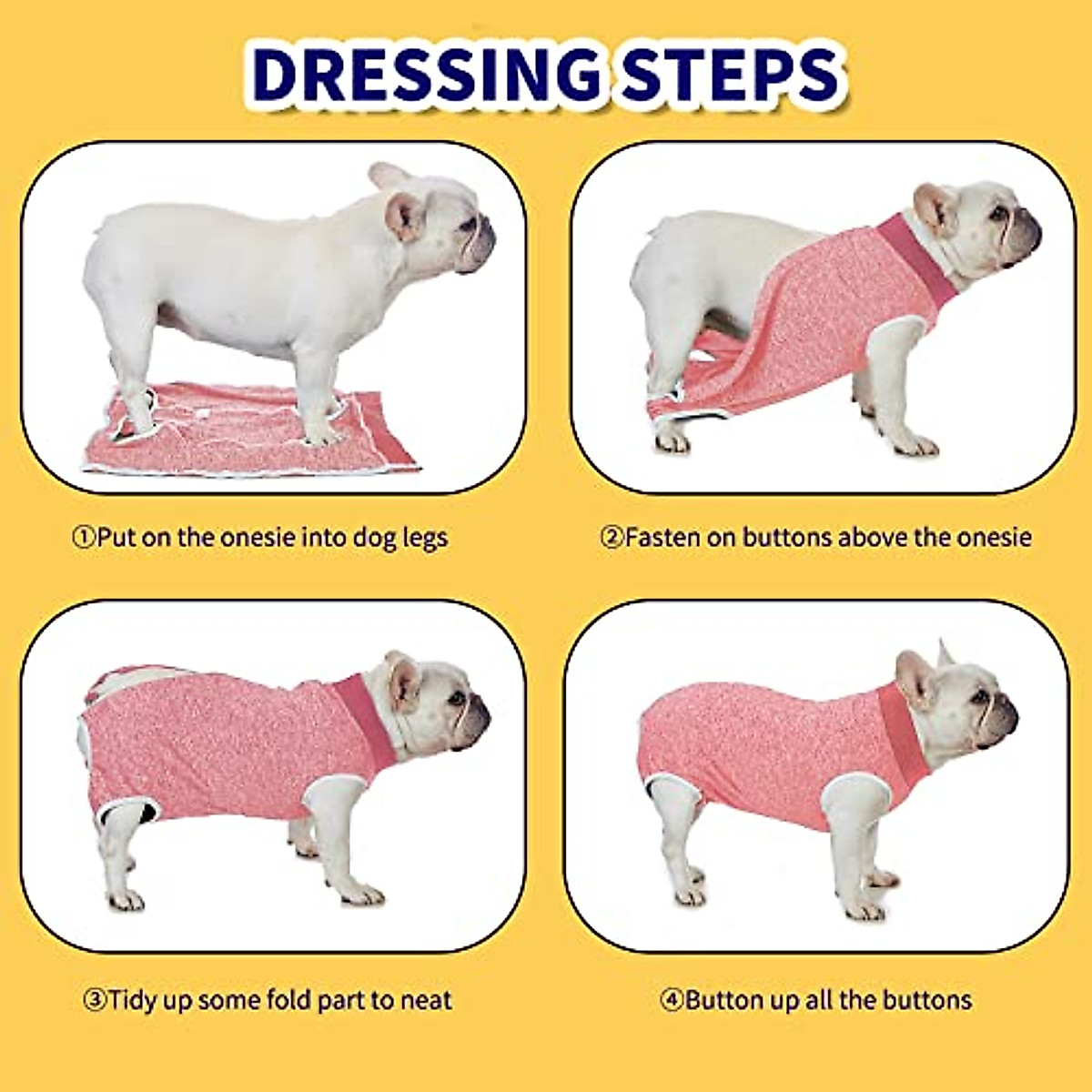 Tonqixope Dog Surgery Recovery Suit-Comfortable & Breathable Dog Recovery Suit After Surgery,Dog Surgical Recovery Suit Female Male,Prevent Licking Dog Onesies,Substitute E-Collar & Cone-Pink Small