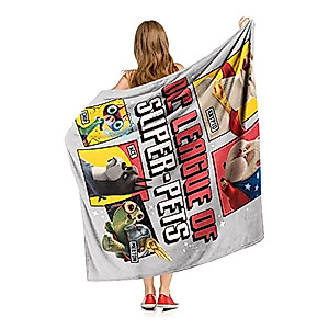 Northwest DC League of Super-Pets Silk Touch Throw Blanket, Unite, 50" x 60"