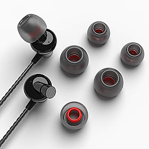 JKSWT-jukstg Earphones Noise Isolating in-Ear Headphones with Pure Sound and Powerful Bass with High Sensitivity Microphone and Volume Control