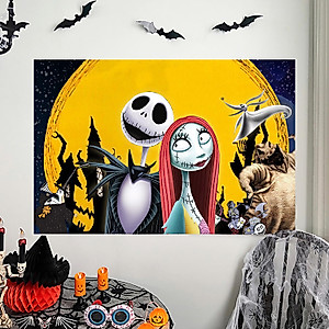 Happy Birthday Decorations, 5x3Ft Birthday Party Backdrop Banner Background Decorations for Boys and Girls Birthday Party Supplies Indoor Outdoor Photo Booth Props