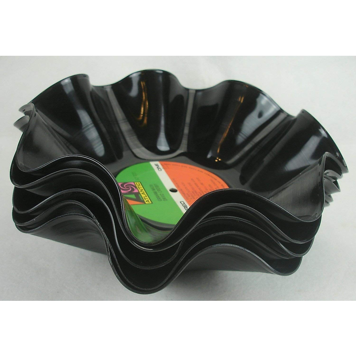 It's Our Earth, Inc. Set of 5 Record Bowls - Rock & Roll Music 1970s/80s Recycled Vinyl LPs