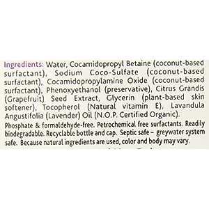 ECOS Hypoallergenic Hand Soap - All Natural pH-Balanced Handwash Soap with Vitamin E - Safe for Sensitive Skin - Lavender - 17 Oz Bottle (6 pack)