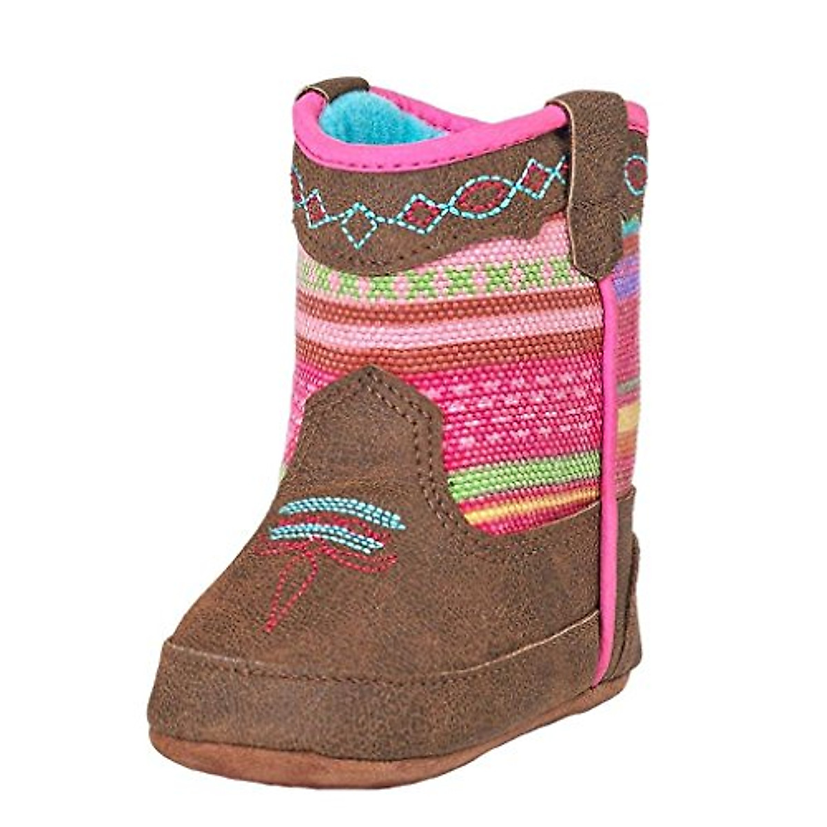 M&F Western Kids Baby Girl's Camilla Bucker (Infant/Toddler) Medium Brown Distressed 3 Infant M