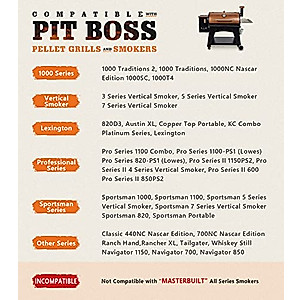 2-Pack Temp Meat Probe Replacement for Pit Boss Pellet Grills and Smokers, 3.5mm Plug Thermometer Probe Accessories for Pit Boss, with 2 Pack Probe Grommets and Probe Clips