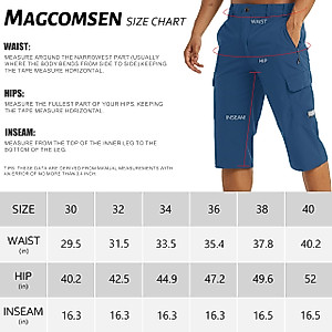 Hiking Shorts Men Summer Shorts Dry Fit Cargo Shorts for Men Below Knee Tactical Fishing Shorts Athletic Fit Casual Long Shorts Blue Grey