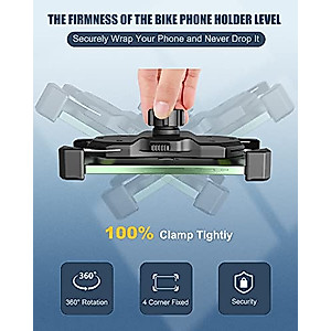 Lonbor Phone Mount for Car【Big Rear Mirrors Friendly】 Rear View Mirror Phone Holder,【2023 Upgraded 4 Clip More Stable】 360 Rotatable and Retractable Car Phone Holder Fit All Mobiles & Vehicles