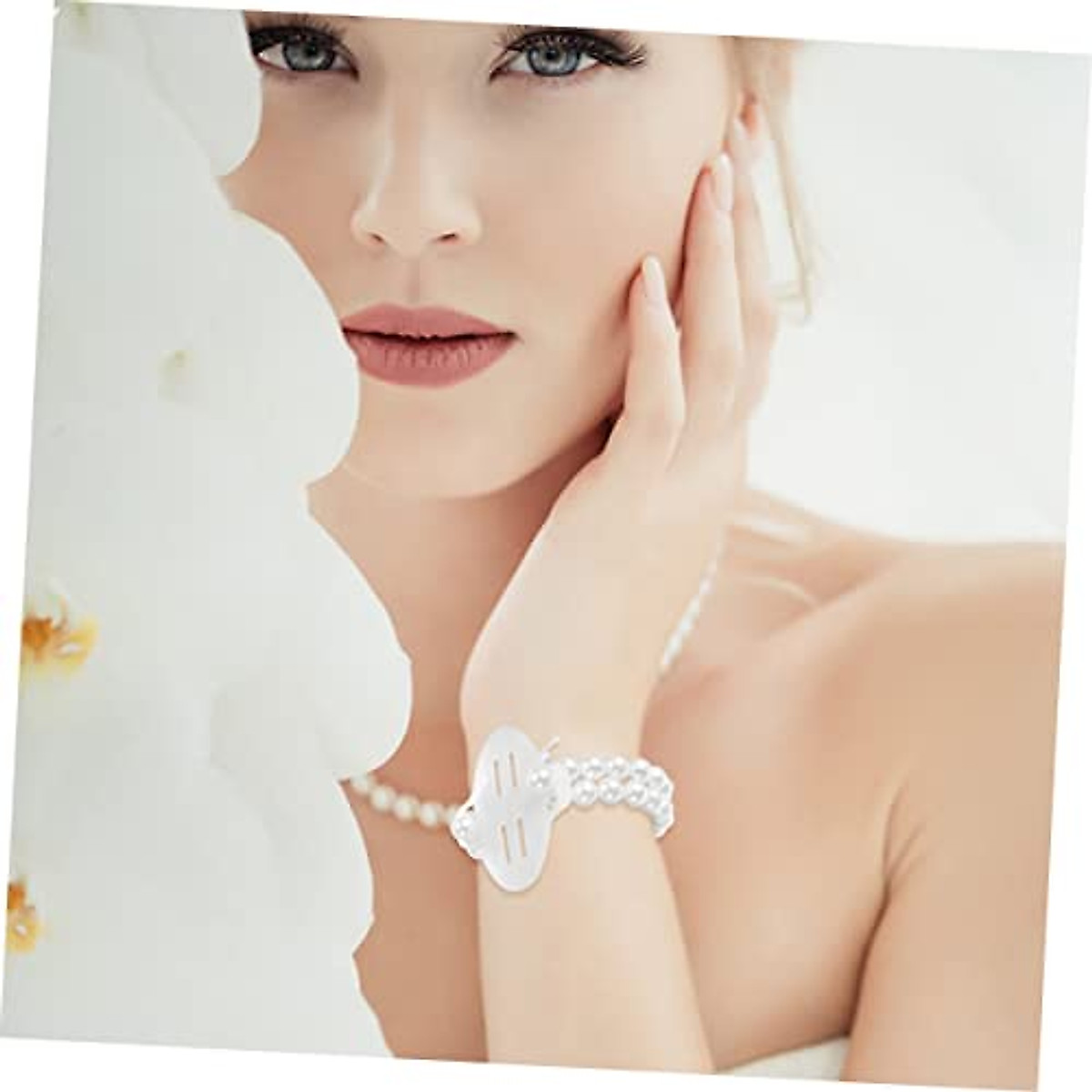 ARTIBETTER 20 Pcs Bridal Wrist Pearls Pearl Bracelets Stretch Bracelet String Wrist Corsage for Prom Wedding Corsages Bracelet Wedding Wrist Corsages Elastic Bracelets Corsage Wristlet Band