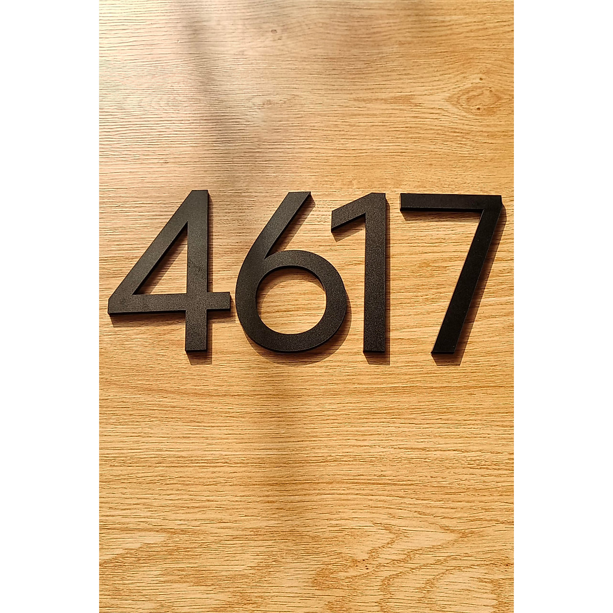 Mailbox Numbers Black - Adhesive House Numbers for Outside, 5 Inch Address Numbers for House Stick on for Apartment Door Farmhouse Mailbox Office Hotel, Frosted Matte Black Acrylic House Number 1