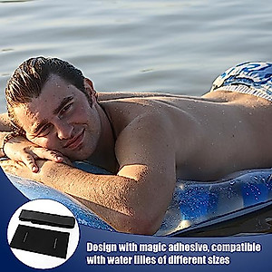 8pcs Water Mat Straps with Pad Protectors Set, Foam Flotation Pad Strap Water Mat Storage Straps Floating Mat Replacement Straps Lily Pads for Lake for Most Water Mats