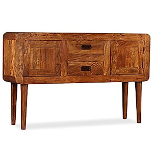 NusGear Sideboard Solid Wood with Sheesham Finish 47.2"x11.8"x29.5" -682