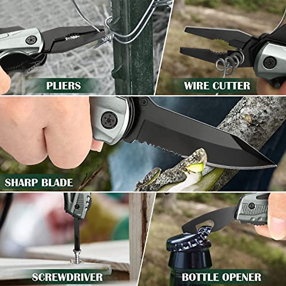 Gifts for Him Boyfriend Husband,Multitool Pocket Knife "I LOVE YOU",Christmas Valentines Day Gifts for Him,Anniversary Birthday Gift Idea,Survival Tools for Climbing,Camping,Cycling,Hiking