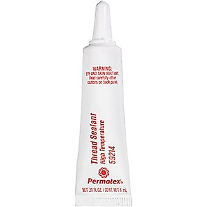 Permatex 59214 High Temperature Thread Sealant, 6 ml Tube, Pack of 1