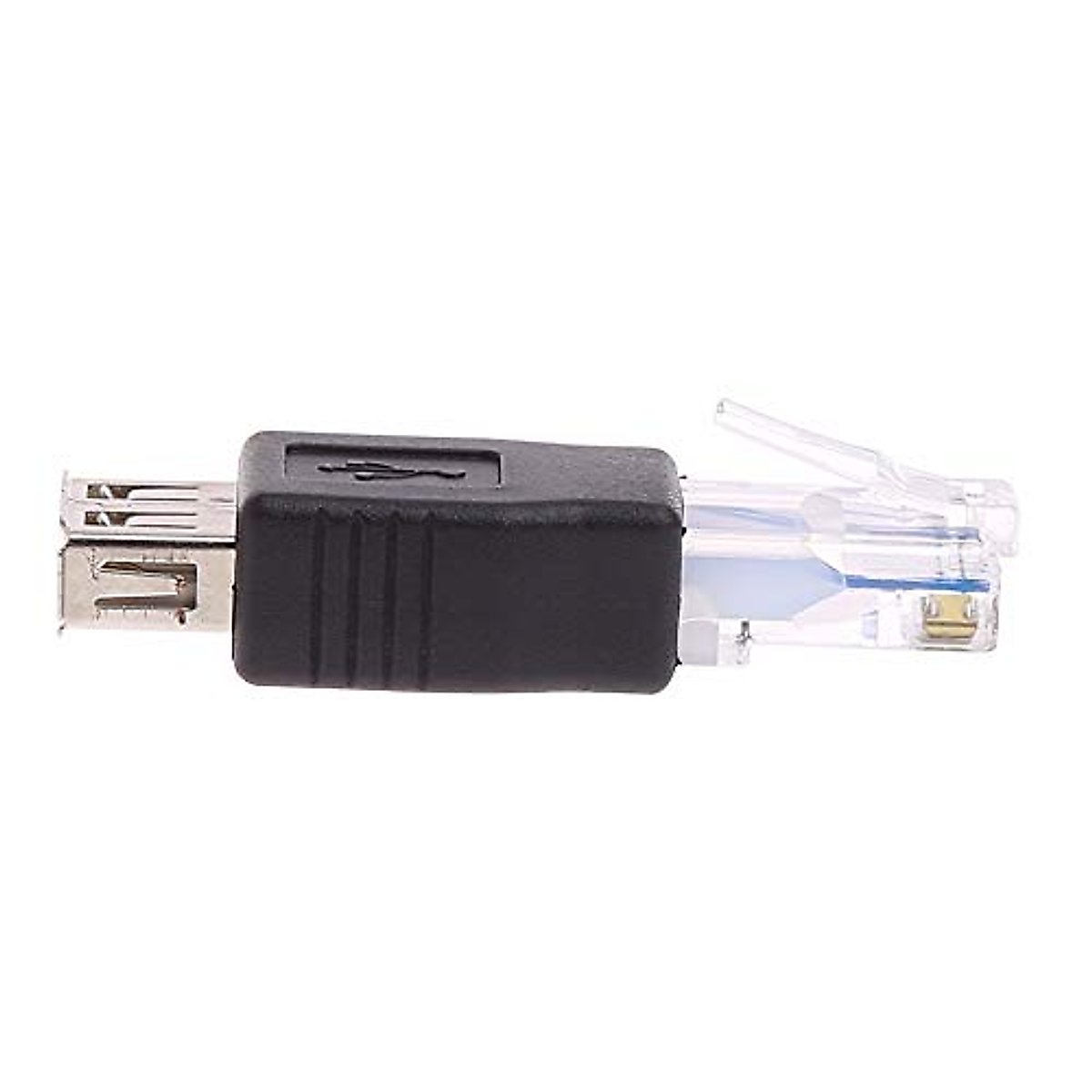 Ethernet to USB Adapter, 2 PCS USB to Ethernet Adapter, RJ45 Ethernet Male to USB Female Converter, USB to RJ45 Adapter 10Mb/100Mbs Network Connector for Laptops Computers