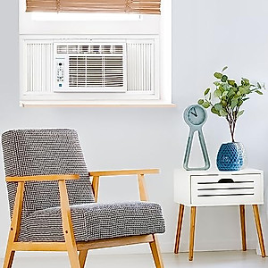 Keystone Energy Star 12,000 BTU Window Mounted Air Conditioner & Dehumidifier with Smart Remote Control - Window AC Unit for Apartment, Living Room, Garage & Medium Sized Rooms up to 550 Sq.Ft.