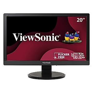 ViewSonic VA2055SM 20in 1080p LED Monitor DVI, VGA (Renewed)