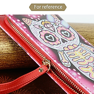 Women's Leather Long Wallet Design Bichon Frise Dog Paws Pattern, Dog mom gifts