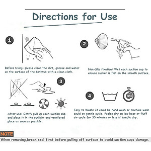 Idle Hippo Full Body Bath Pillow with No-Slip Suction Cups, Extra Wide Spa Bathtub Mattress for Neck Shoulder and Back Support, Headrest Cushion Hot Tub Accessories for Adults - 49'' x 19''