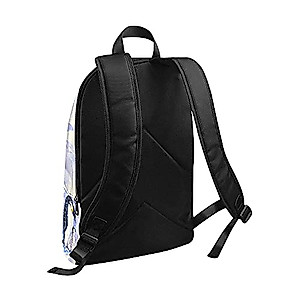 SunFancy Two Royal Penguins Personalized Casual Backpack Unisex Travel Daypack for Teen Adult Boys Girls