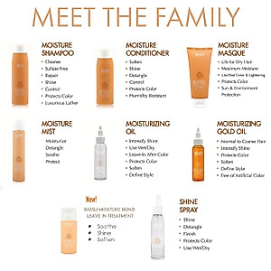 Surface Hair Bassu Hydrating Oil: Hair Oil with Flax Seed, and Aloe Vera, Moisturize and Hydrate Repair Damaged Hair, Color Safe, 2 Fl Oz