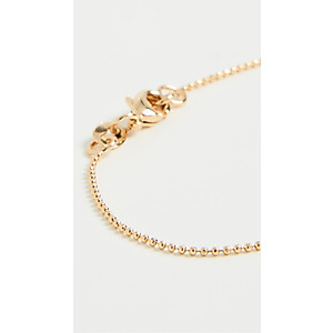 Alexa Leigh Women's 1MM Diamond Cut Ball Chain Bracelet, Yellow Gold, One Size