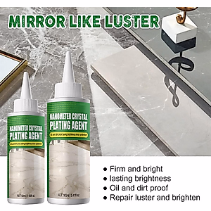 2 Pack Marble Nano Crystal-Plating Agent, Stone Crystal Plating Agent, Nano Crystal Plating Agent for Kitchen, Plastic Crystal Plating Agent