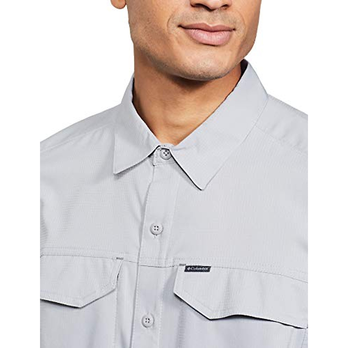 Columbia Men's Silver Ridge Lite Long Sleeve Shirt, UV Sun Protection, Moisture Wicking Fabric, Columbia Grey, 4X Tall