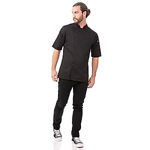 Chef Works Men's Avignon Bistro Shirt, Black, Large