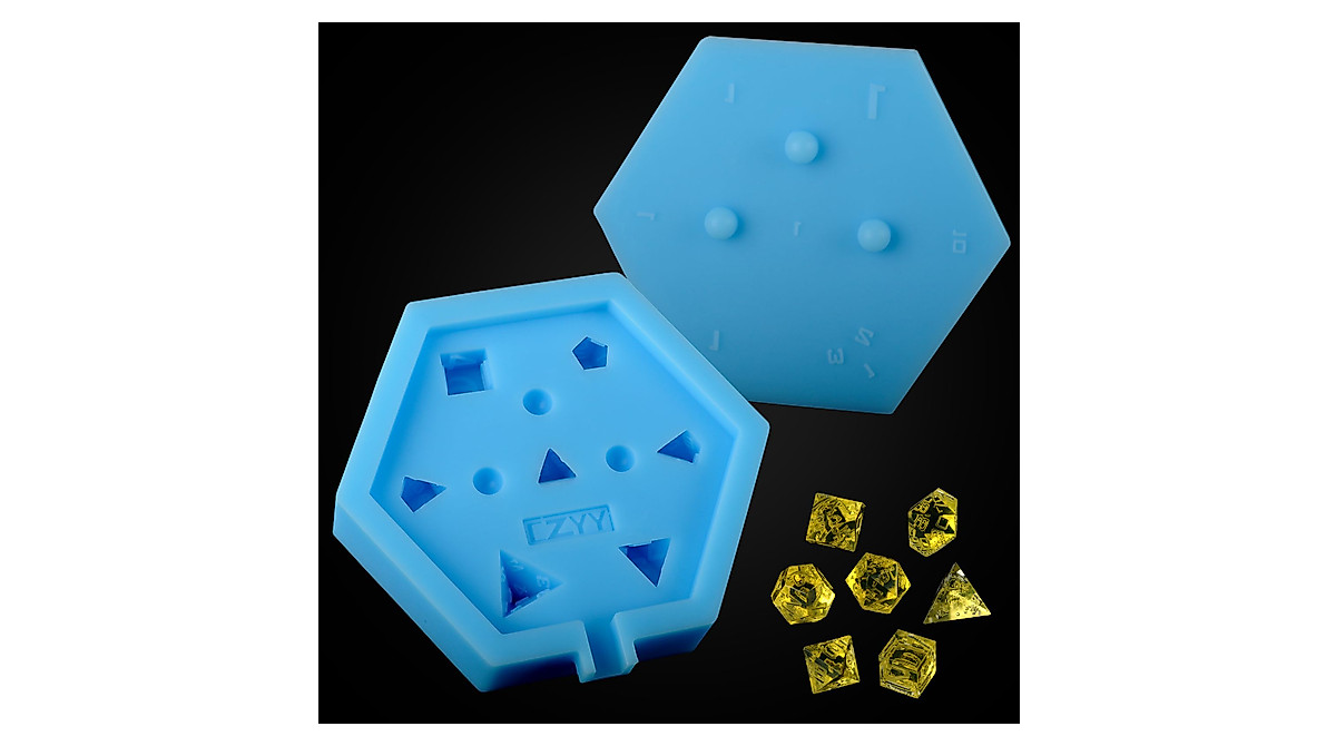 CZYY DND Dice Mold for Custom Polyhedral Dice Making