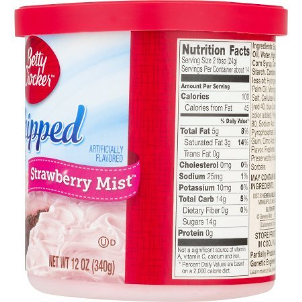 Betty Crocker Super Moist Strawberry Cake Mix and Betty Crocker Whipped Strawberry Mist Frosting Bundle - 2 of Each - 4 Items. "There's Pudding in the mix!" Cake Mix