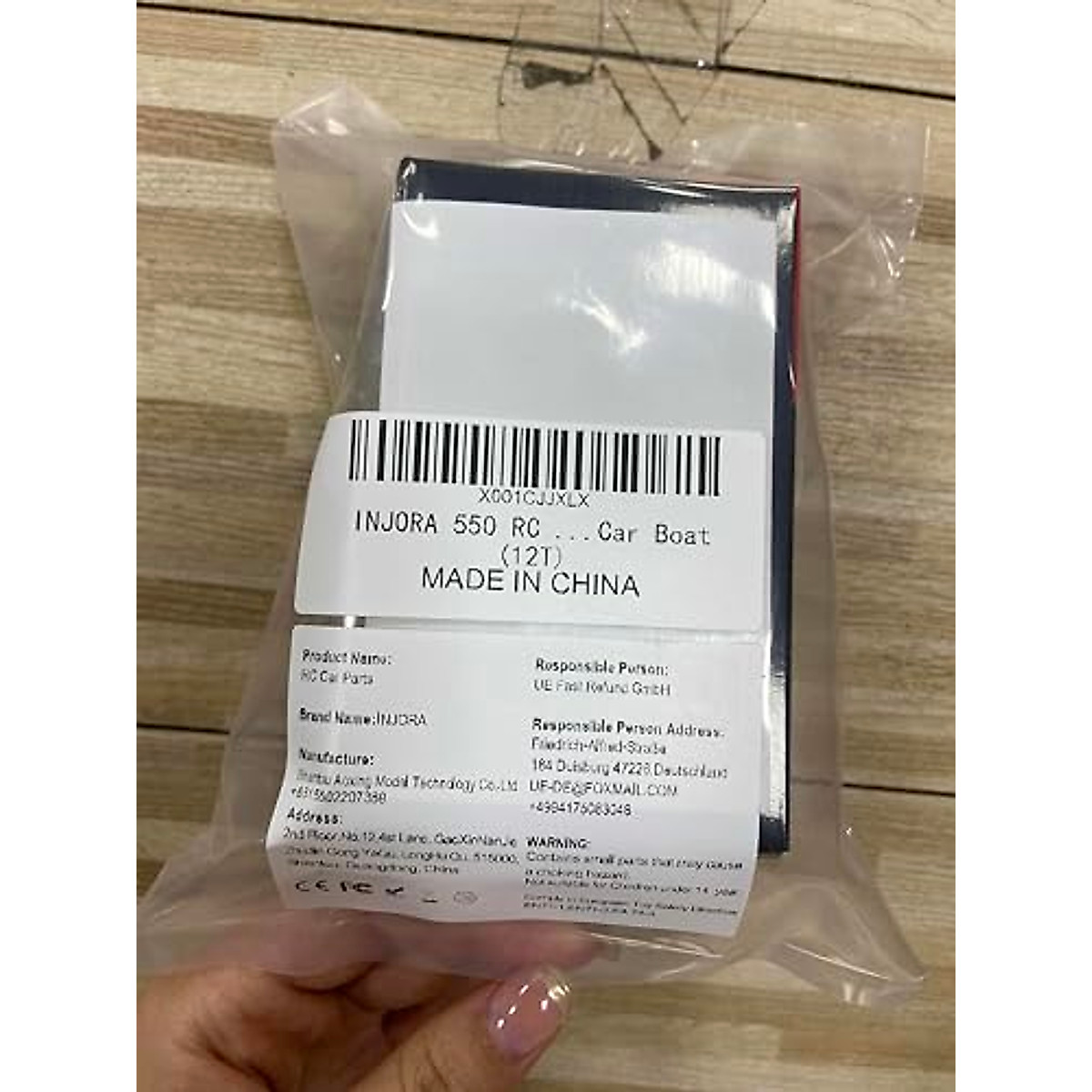 INJORA RC Motor 550 Brushed Waterproof Motor for 1/10 Short-Course Truck Slash VKAR 10SC HPI HoBao HuanQi 727(12T)