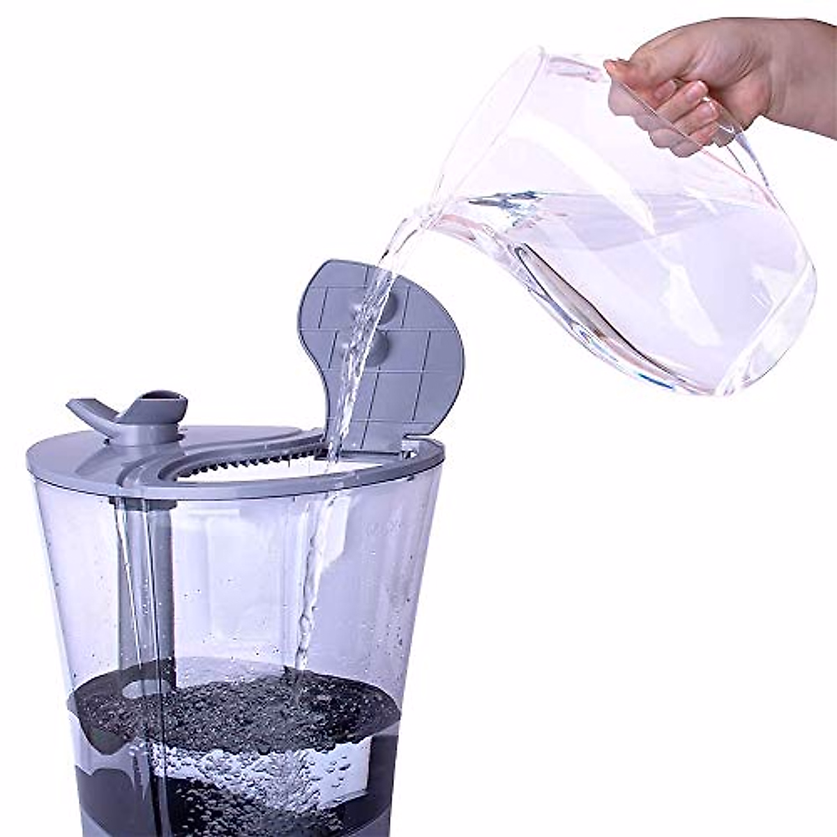 Air Innovations Ultrasonic Quiet 1.6 Gallon Cool Mist Digital Humidifier with 5 Mist Settings for Living Room and Other Spaces, Platinum