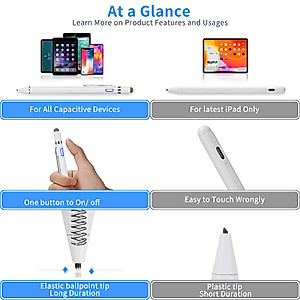 Stylus Pen for Lenovo Yoga Pencil, EVACH Digital Pencil with 1.5mm Ultra Fine Tip Stylus for Lenovo Yoga, White