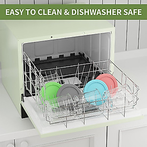 Containers Replacement for Ninja Creami Deluxe Pints and Lids - 4 Pack,16oz Creamy Ice Cream Cups Jars Canisters Set Compatible with NC299AMZ & NC300s Series Ice Cream Maker-Airtight Dishwasher Safe