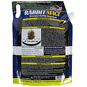 Nature's MACE Rabbit Repellent 7lb Granular/Covers 4,560 Sq. Ft. / Rabbit Repellent and Deterrent/Keep Rabbits Out of Your Lawn and Garden/Safe to use Around Children & Plants