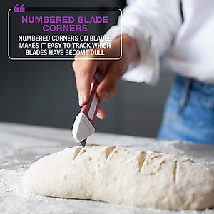 Breadsmart Artisan Bread Making Kit - 5PC Sourdough Bread Baking Supplies Set - Lame, Scraper, Whisk, Banneton Bread Proofing Basket & Cotton Liner